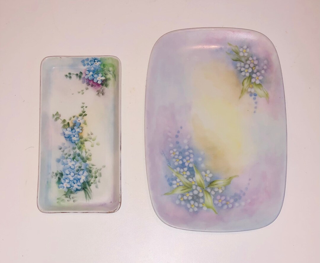 Antique Art Nouveau French Limoges GOA France Trinket Dish Hand Painted ...