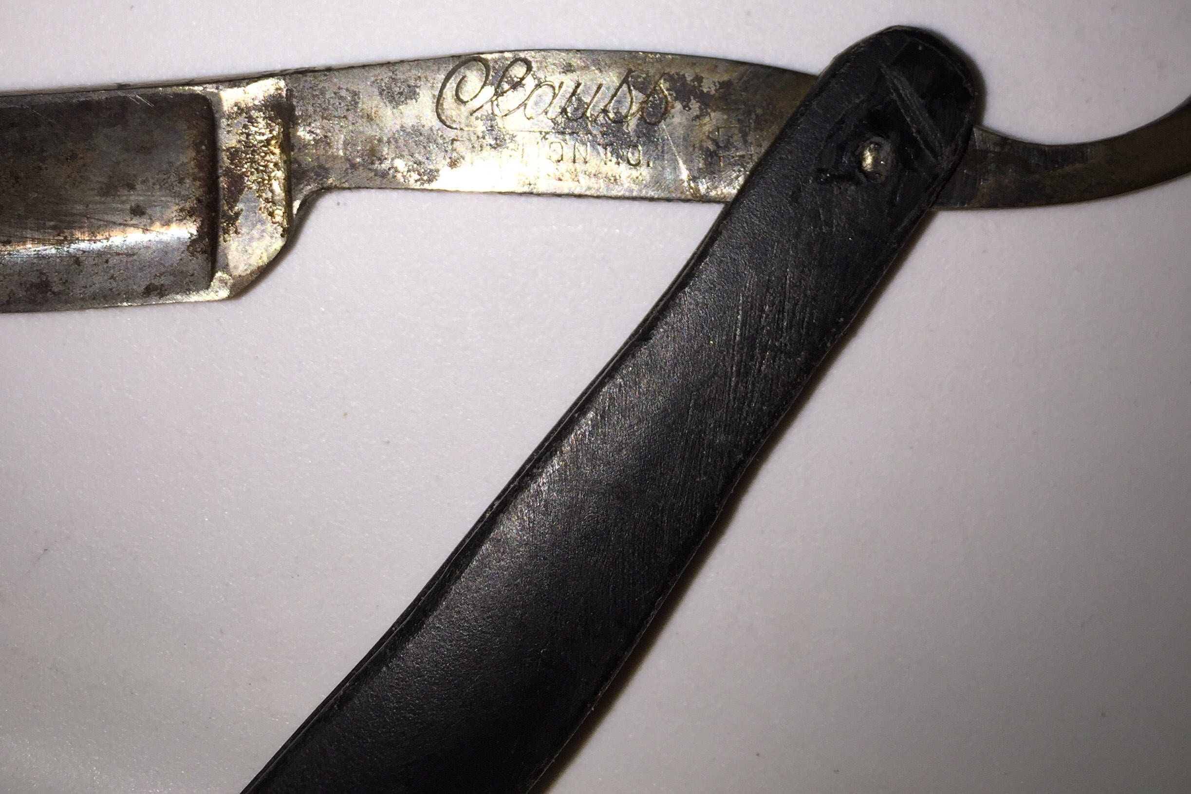 Clauss Straight Razor Black Bakelite Straight Razor Antique | Etsy