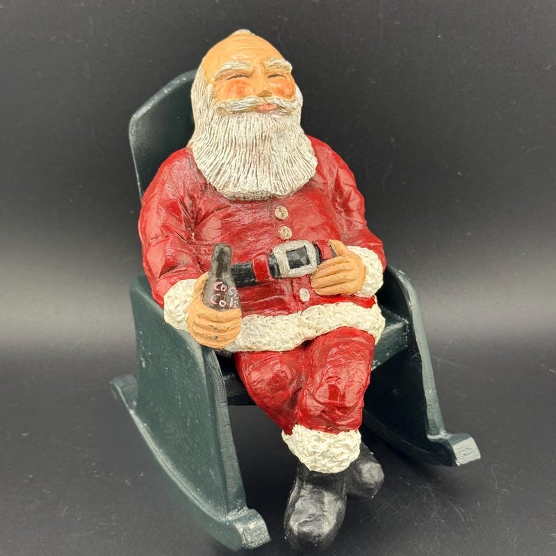 Santa Claus in a Rocking Chair - Etsy