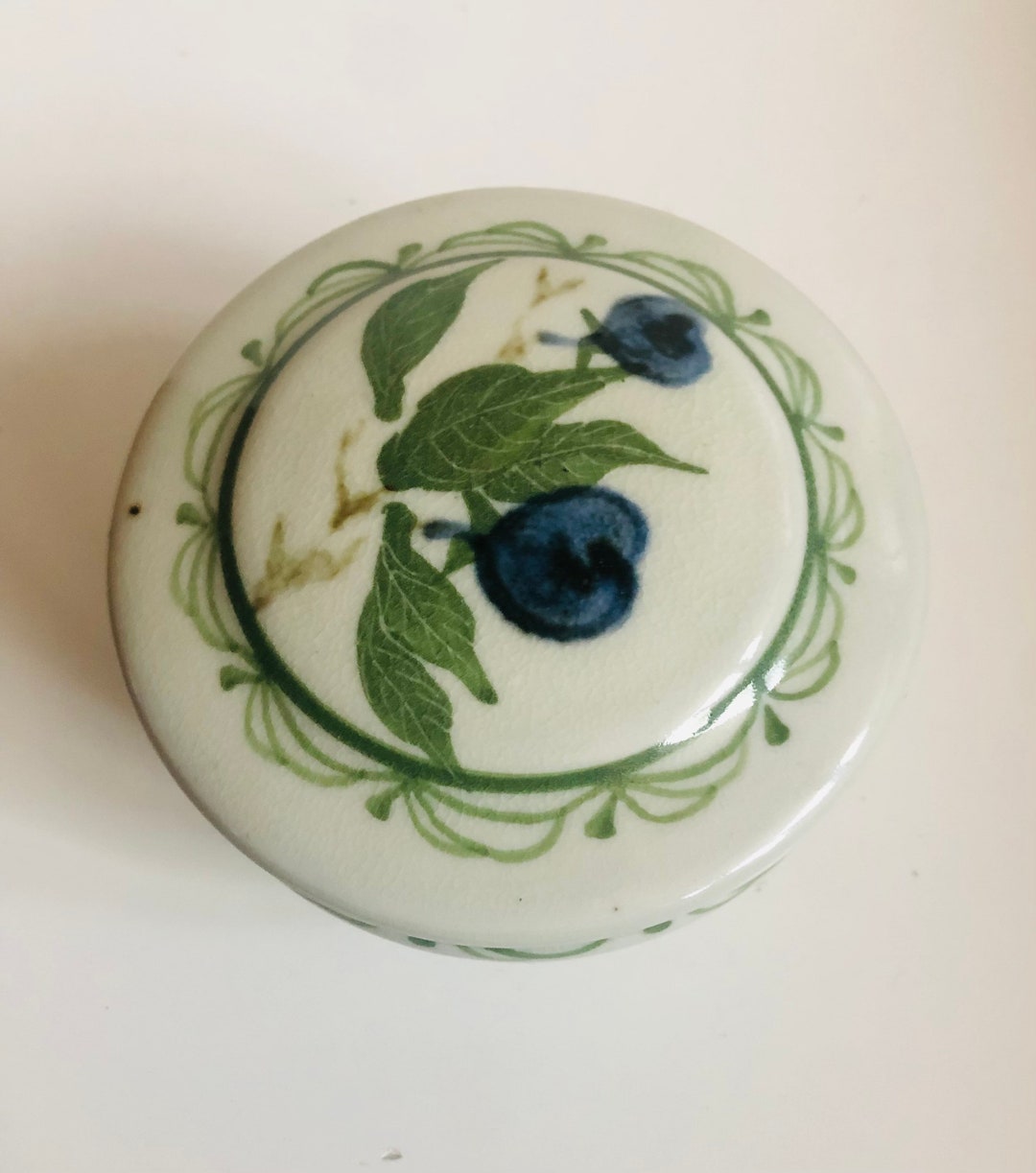 Vintage David Voorhees Lidded Jar Ceramic Trinket Box Stash Jar ...