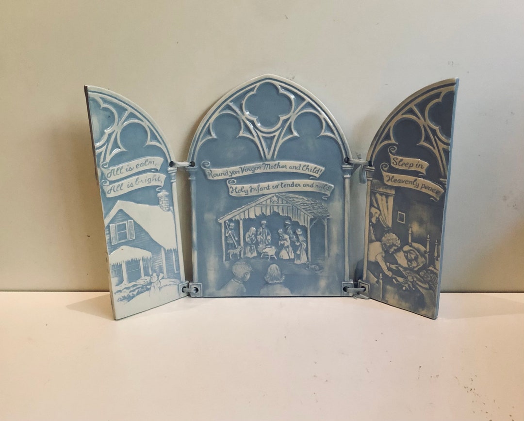 Vintage Religious Ceramicard Duncan Enterprises 1982 Ceramic Christmas ...