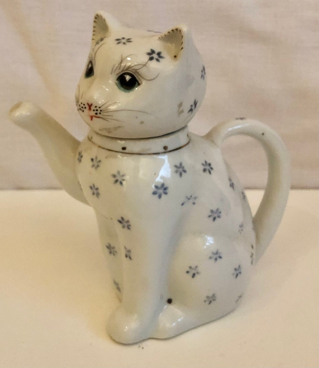 Endearing Figural Kitty Teapot Ceramic Soy Sauce Pitcher - Etsy