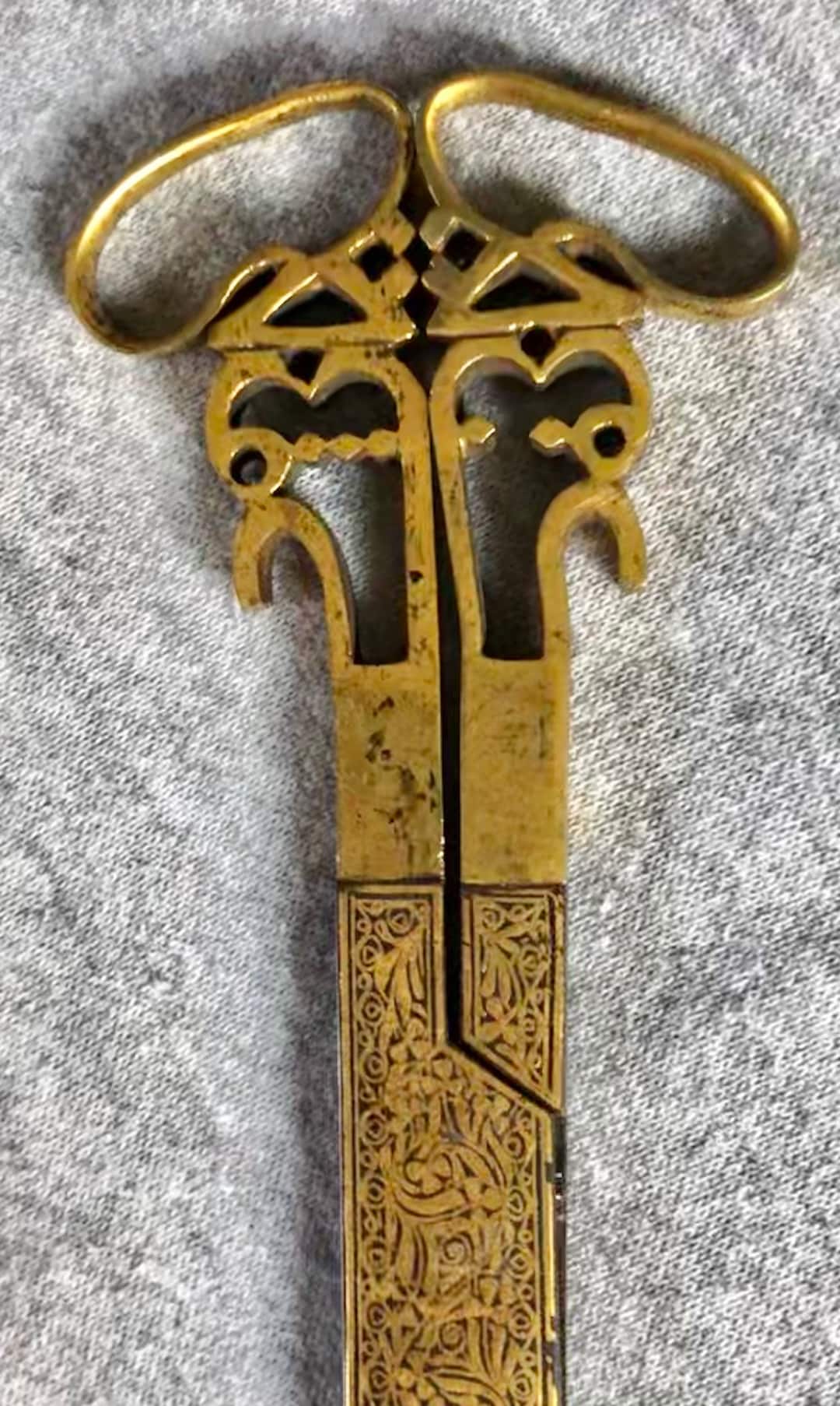 Antique Ottoman Calligraphers Scissors Turkey Antique Ottoman Persian ...