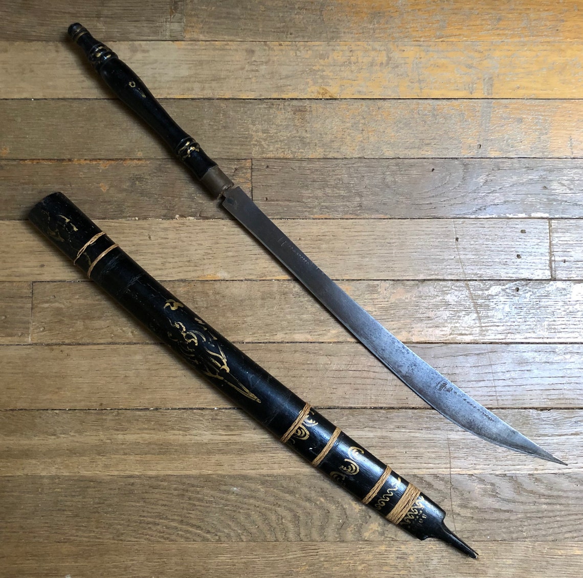 Antique Ornamental Sword in Original Wooden Sheath Asian - Etsy