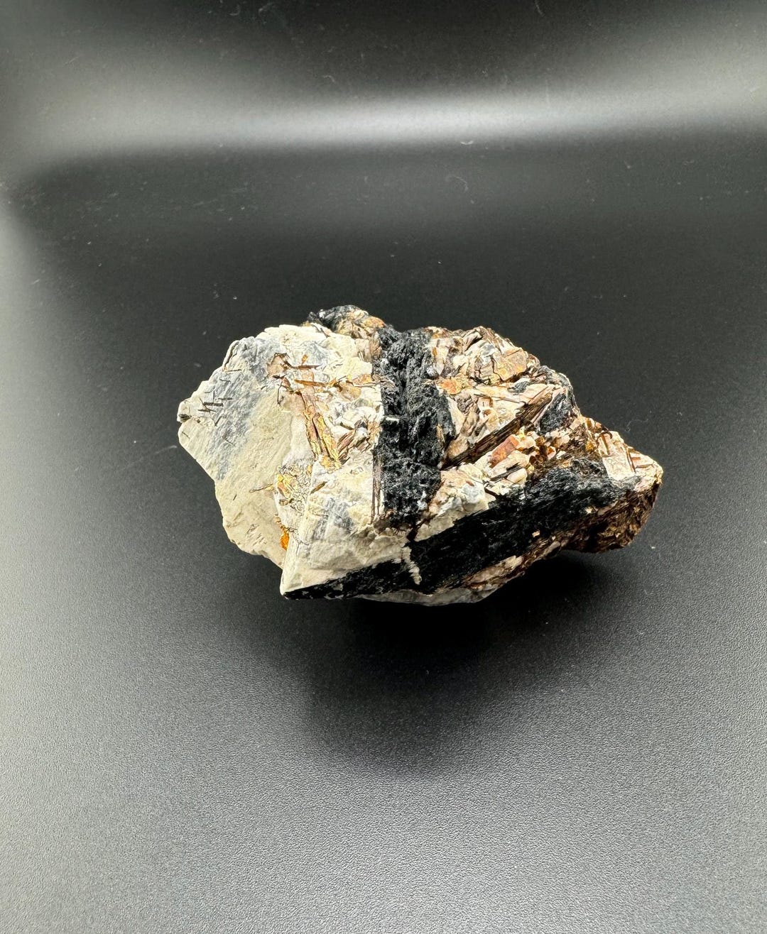 Natural Raw Cluster Astrophyllite Star? Quartz Crystal Black Tourmaline ...