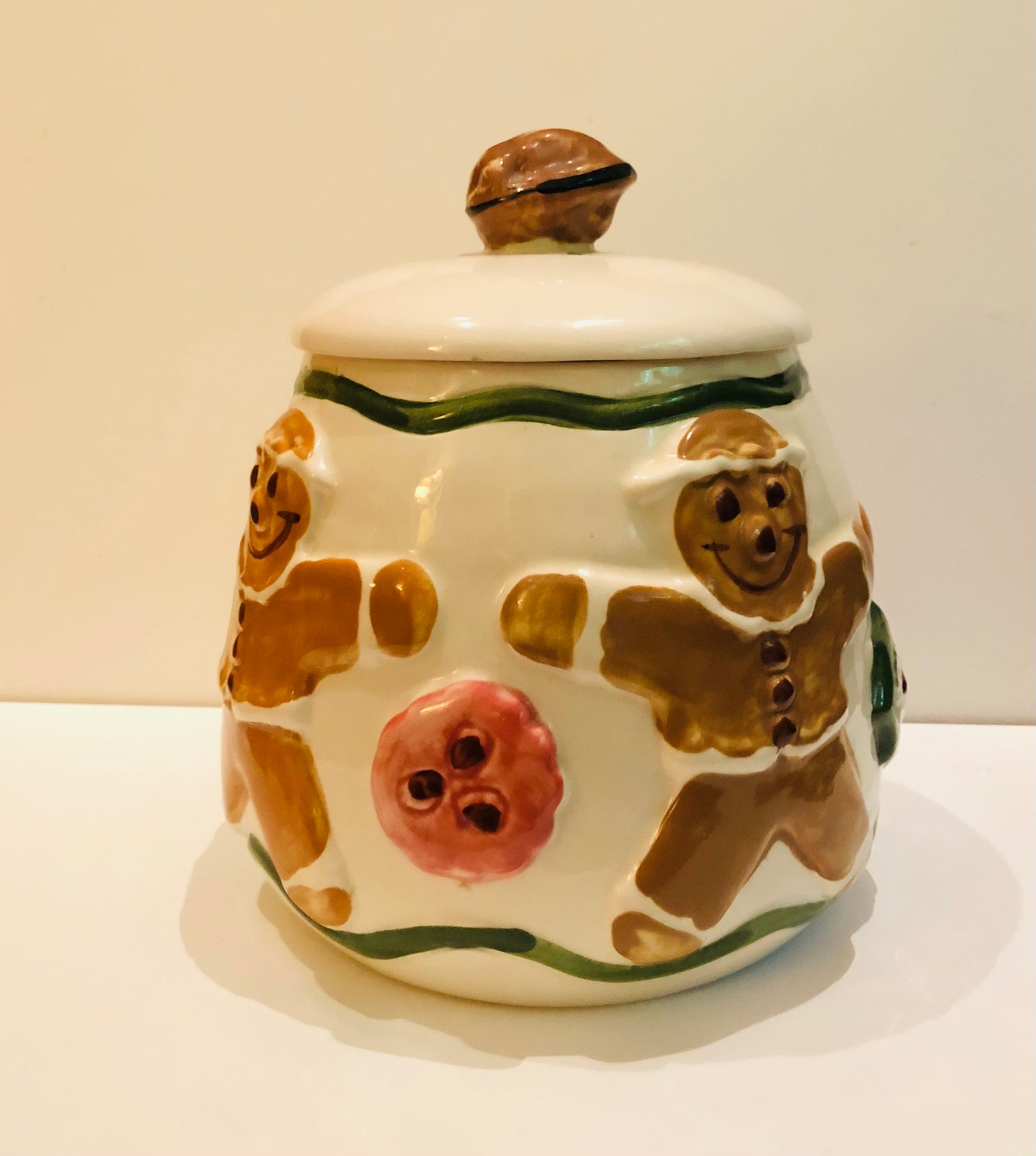 1957 Los Angeles Potteries Cookie Jar Happy Gingerbread Man - Etsy