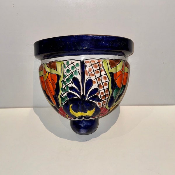 Mexican Talavera Wall Pots - Etsy