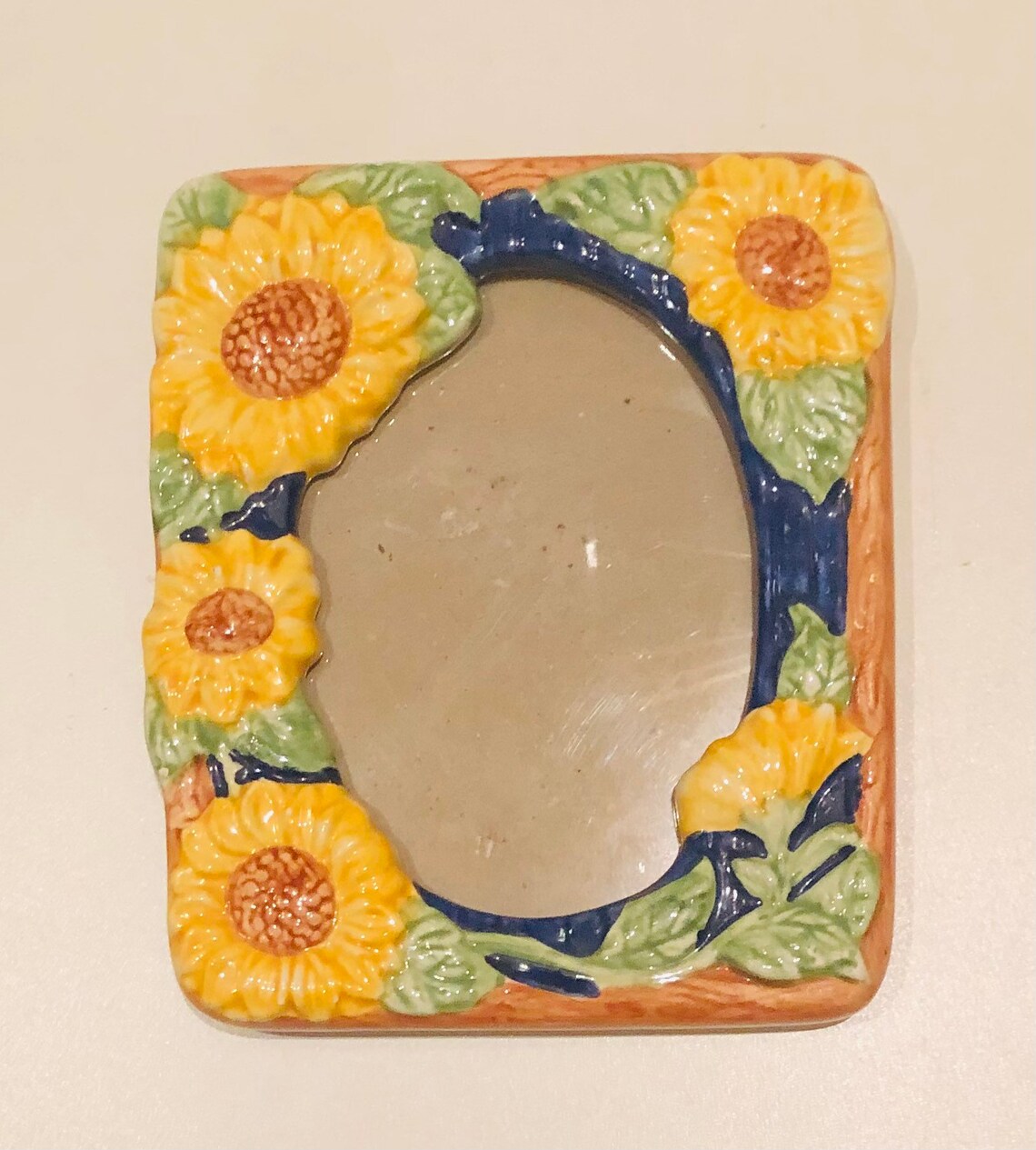 Vintage Ceramic Miniature Picture Frame Hand Painted in - Etsy