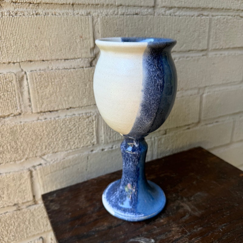 Ceramic Wine Goblet - Etsy