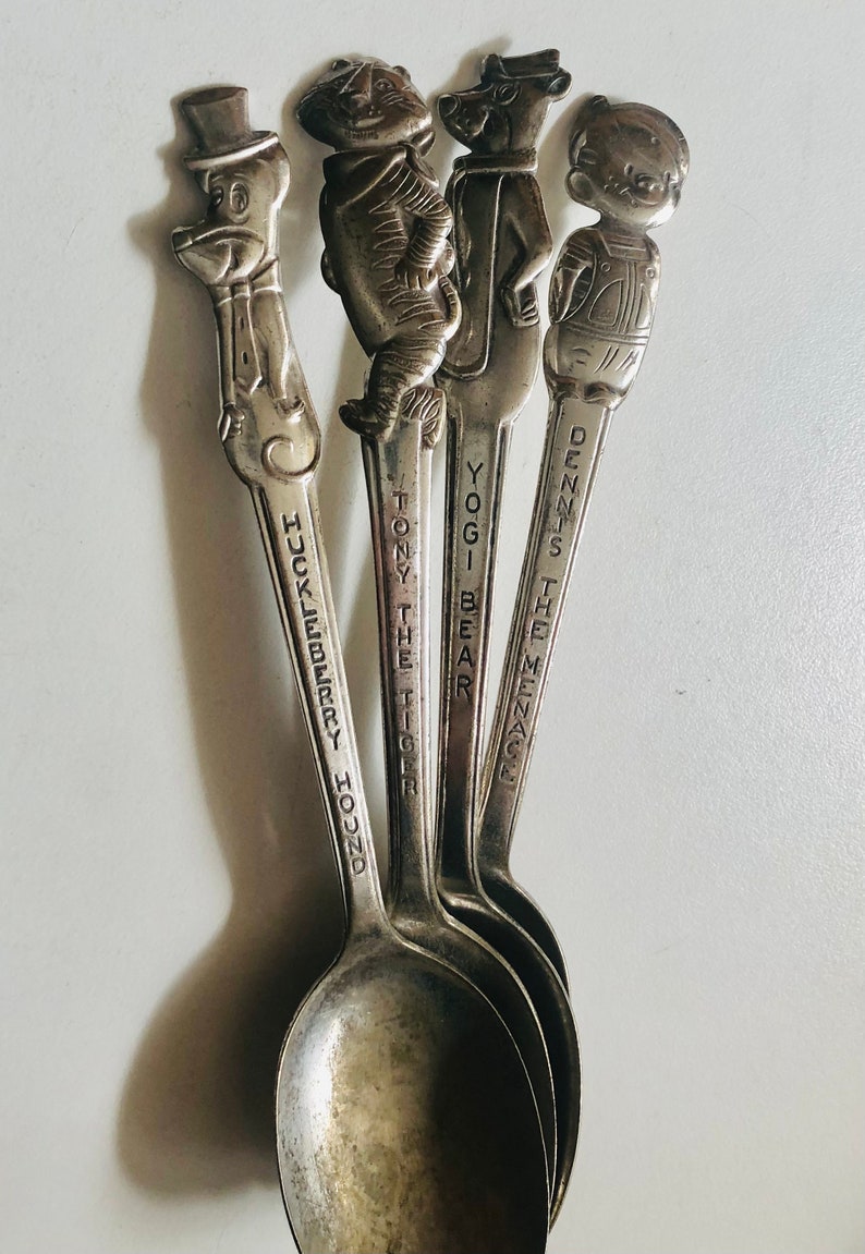 Set 4 1960s Spoons Kellogg Tony the Tiger Dennis the Menace - Etsy