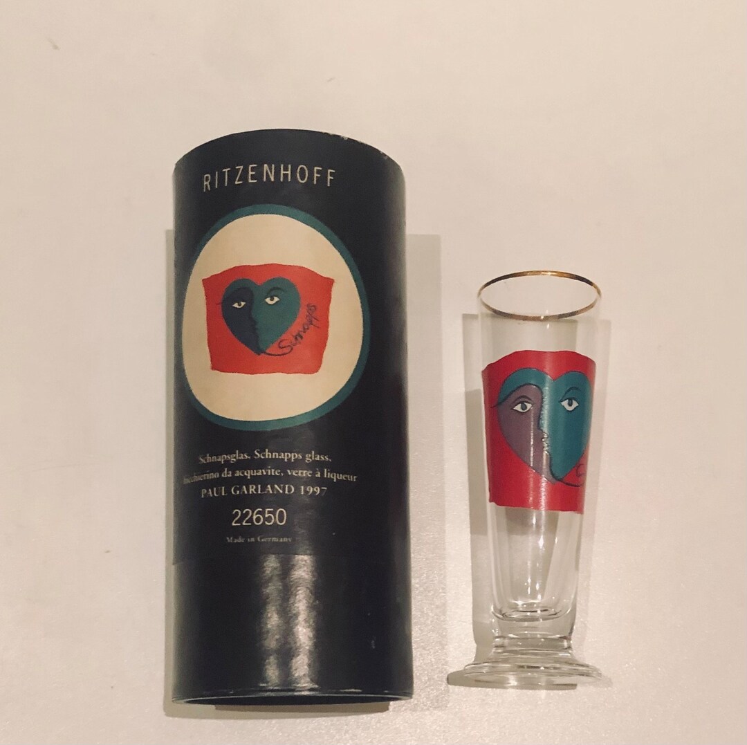 Vintage 1997 MCM Ritzenhoff Schnapsglas Paul Garland Scandinavian ...