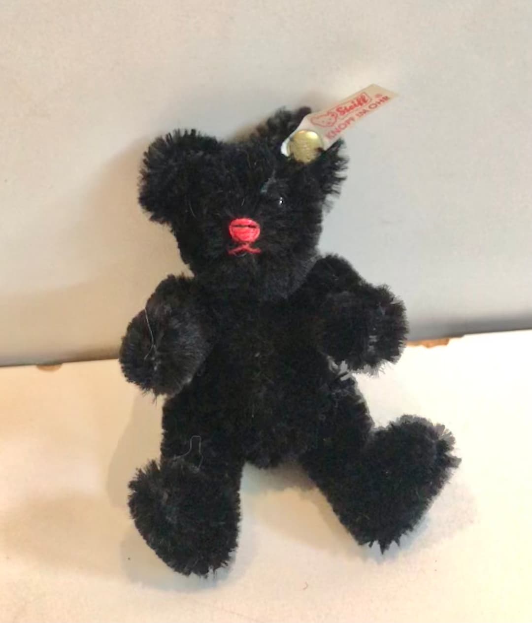 Adorable Millennium Tiny Miniature Black Mohair Steiff Teddy Bear ...