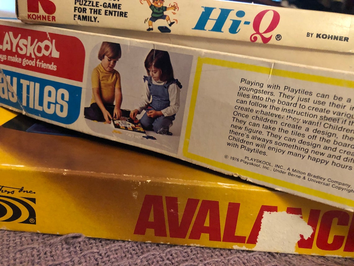 1970s Vintage Board Game Collection Avalanche Playskool Play | Etsy