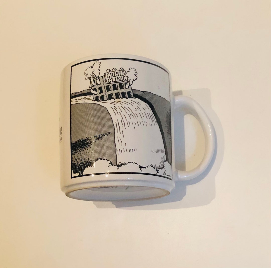 Vintage 1981 the Far Side Mug Gary Larson Crisis Clinic Coffee - Etsy