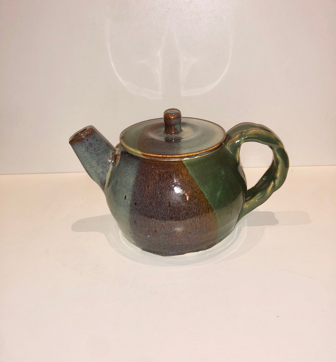 Gorgeous Hand Built Studio Pottery Teapot Polychrome Glaze Southern ...
