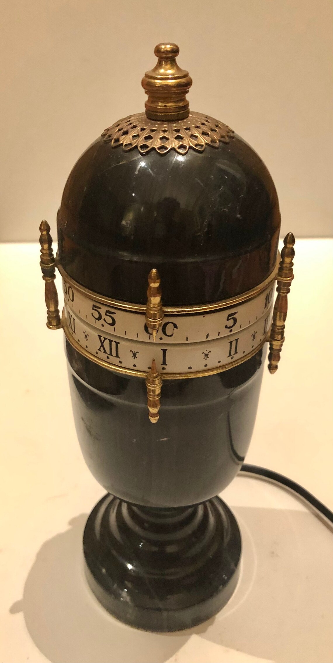 Rare Malachite French Annular Clock Enamel Dial Bronze Ormolu - Etsy