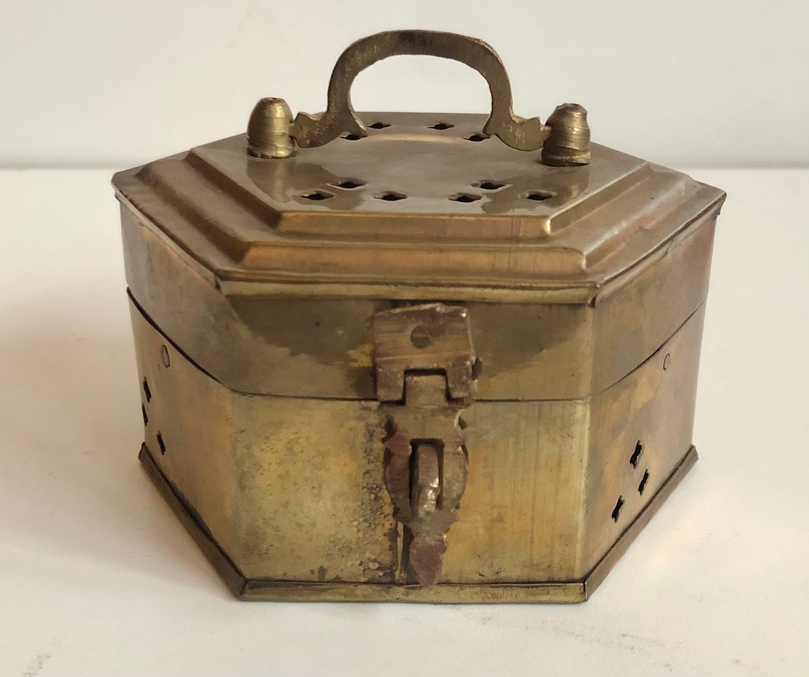 Vintage Brass Cricket Box Made in India Hinged Incense - Etsy