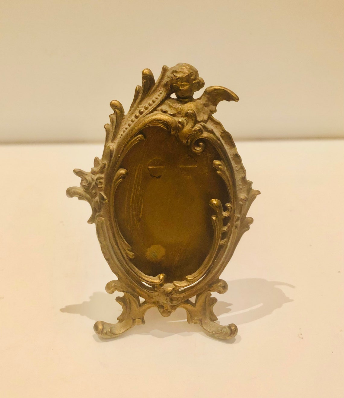 Antique Cast Iron Victorian Cherub Miniature Picture Frame - Etsy