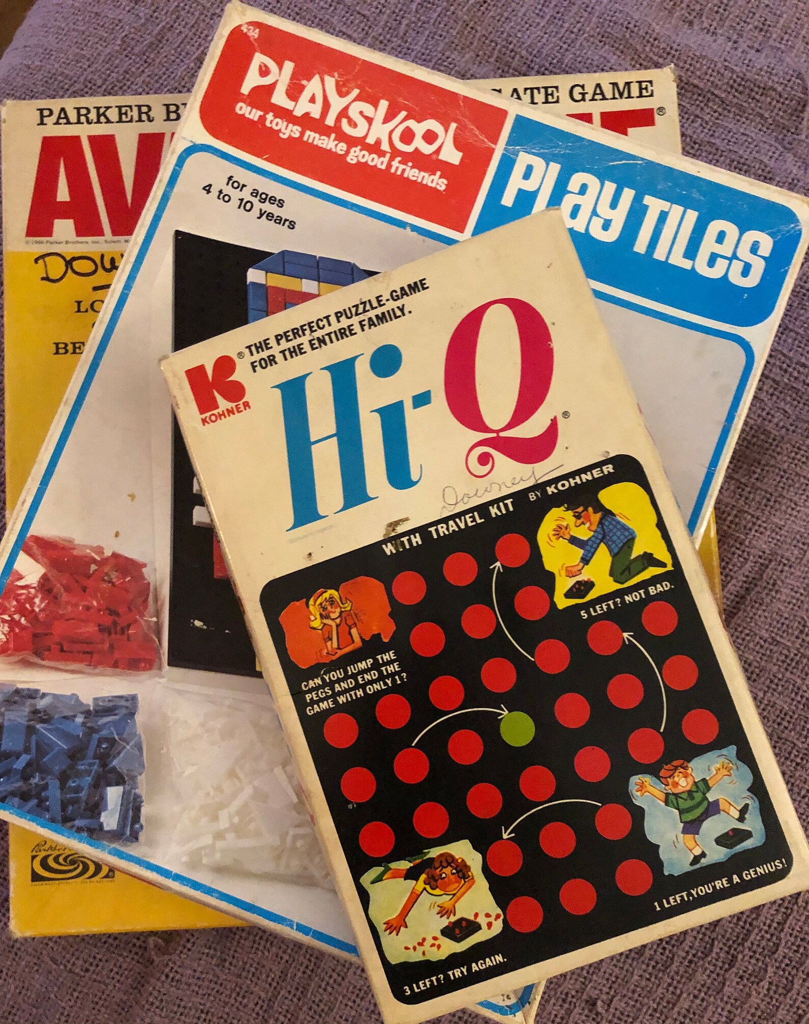 1970s Vintage Board Game Collection Avalanche Playskool Play | Etsy