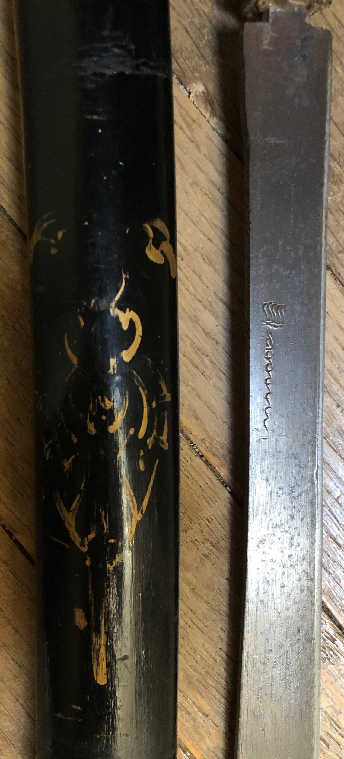 Antique Ornamental Sword in Original Wooden Sheath Asian - Etsy