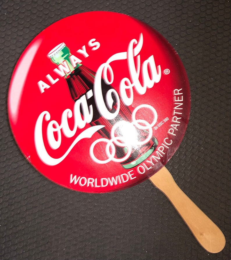 Coca-cola Olympic Fan 1996 Atlanta Paralympics Rare Coke - Etsy