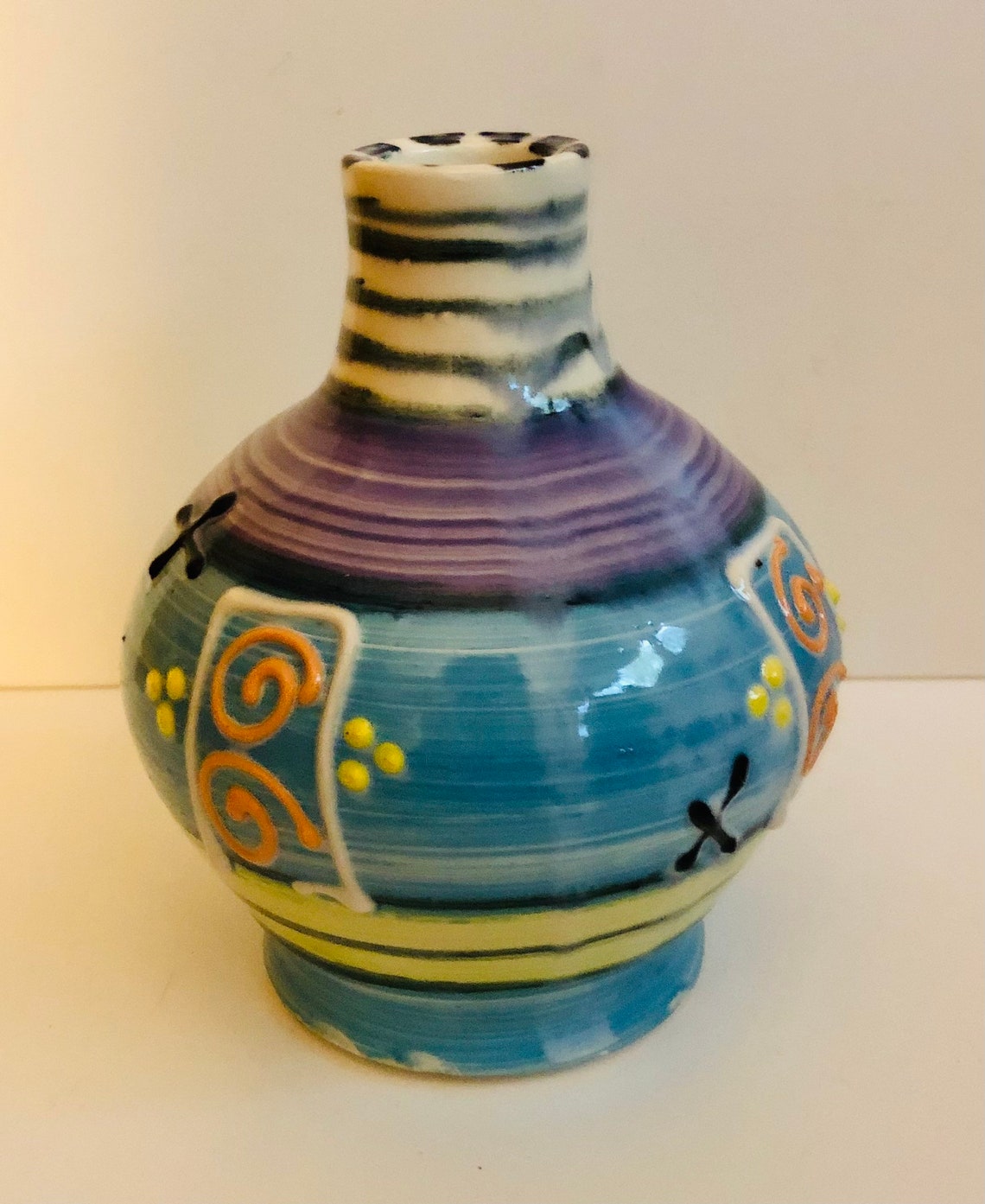 Polly the Potter Artist Signed Studio Vase Hand Thrown - Etsy