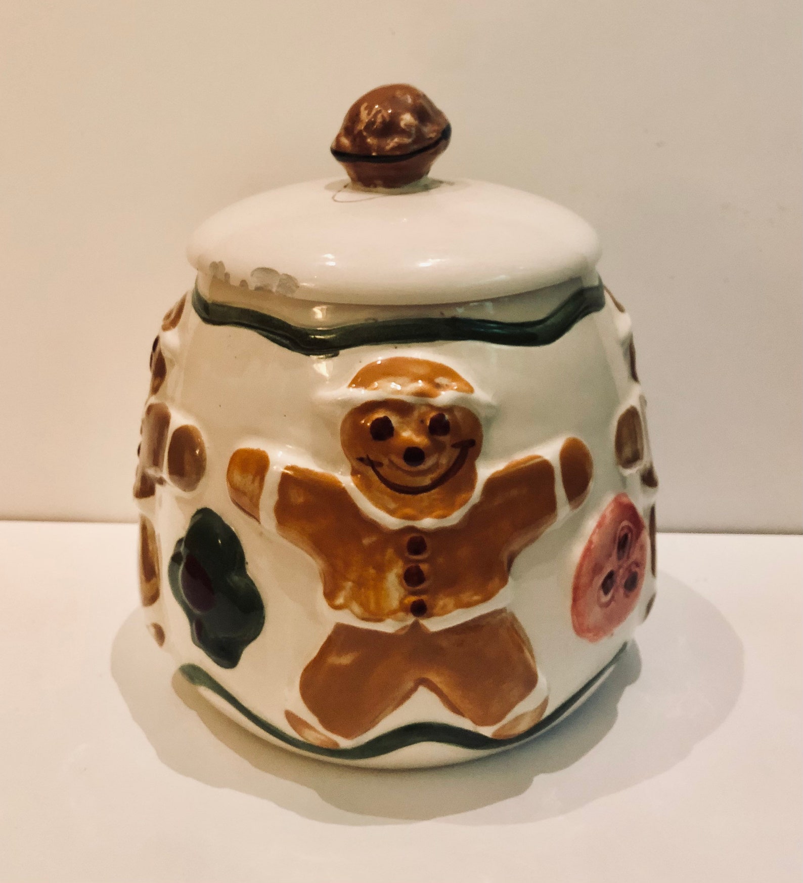 1957 Los Angeles Potteries Cookie Jar Happy Gingerbread Man - Etsy
