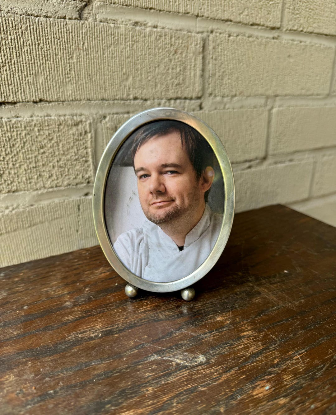 Vintage Miniature Sterling Silver Oval Picture Frame W Velvet Easel ...