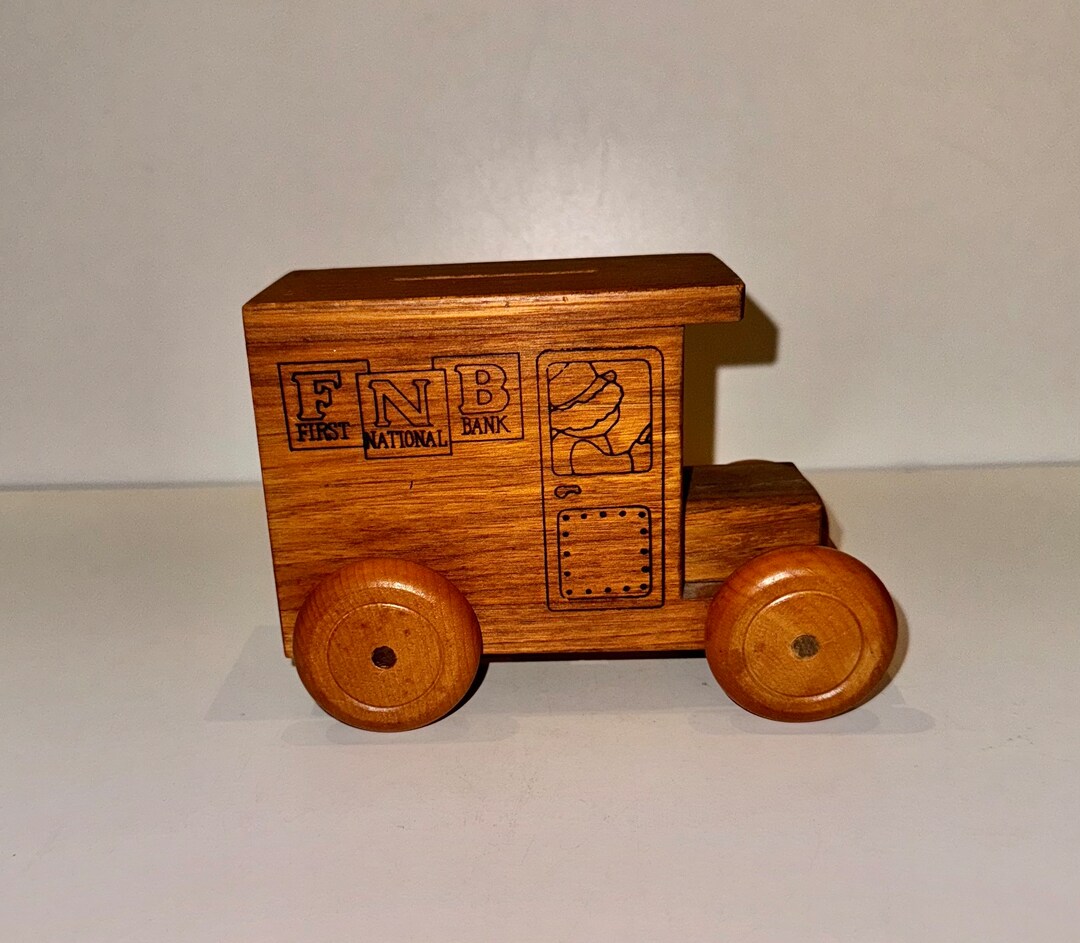 Vintage 1979 Toystalgia Old Timey Style Wooden Truck First National ...