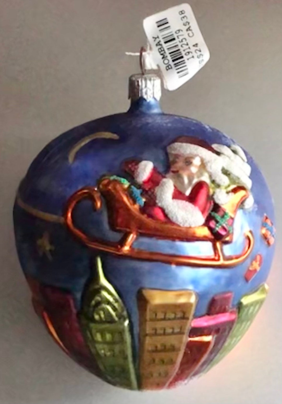 SUPER RARE! 2001 NYC Twin Tower Bombay Co Christmas Ornament Never ...