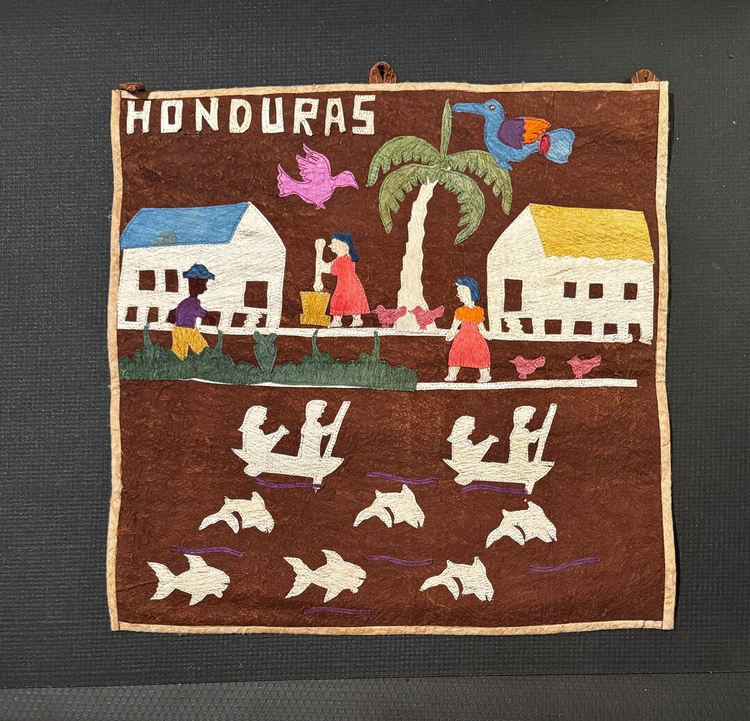 Honduran Handmade Tapestry Central American Wall Hanging Scenic Mayan ...