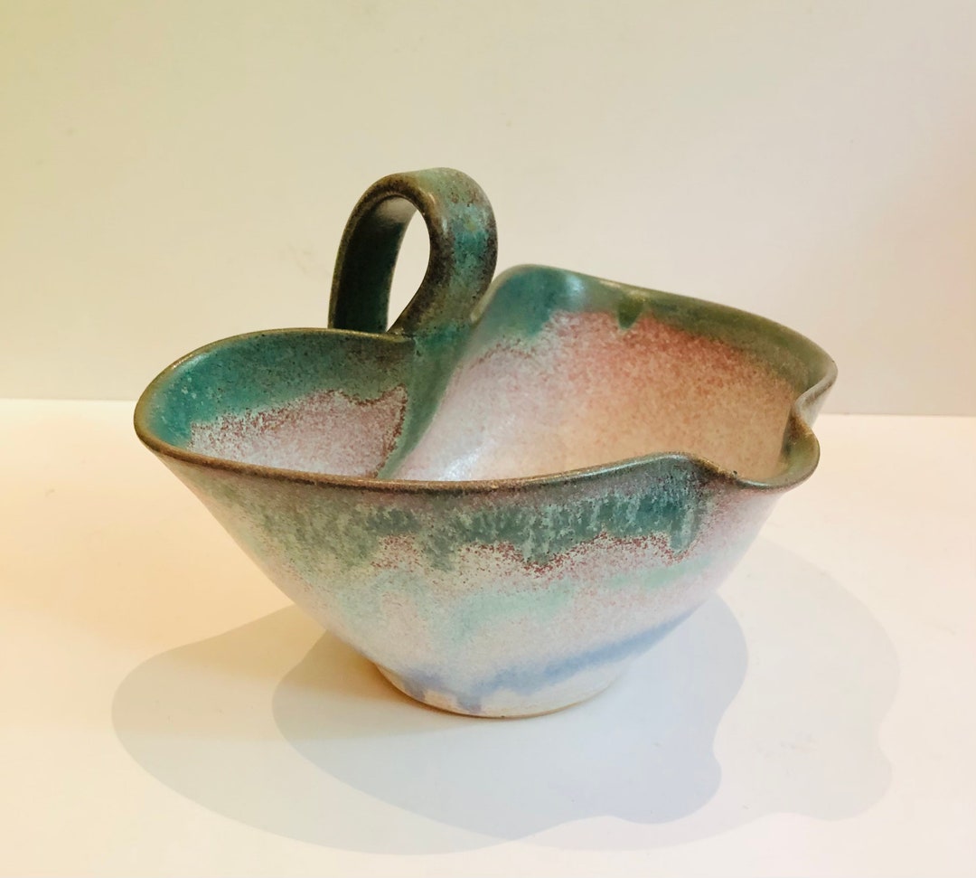 1991 Bob Armfield Oakland Pottery Batter Pitcher Pinched Spout Ramseur ...