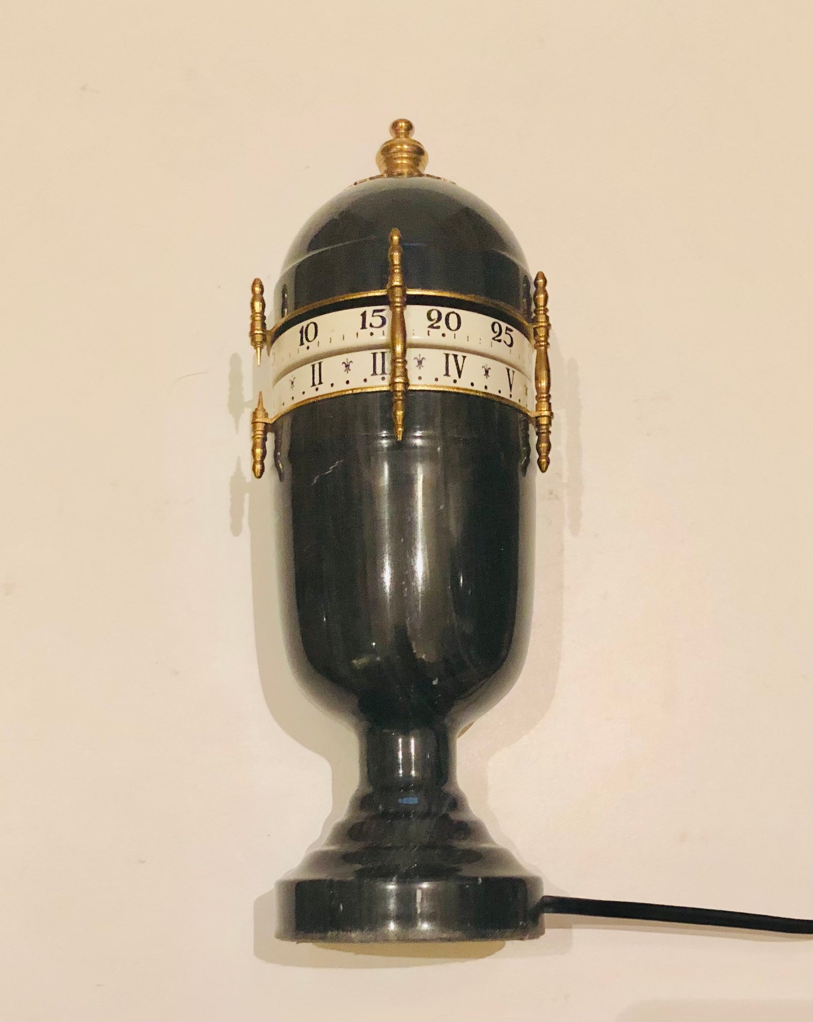 Rare Malachite French Annular Clock Enamel Dial Bronze Ormolu - Etsy