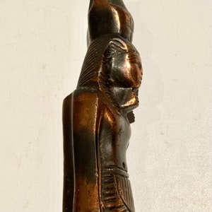 Vintage King Ramses Statue Copper Egyptian Pharoah Figure Pharaonic ...