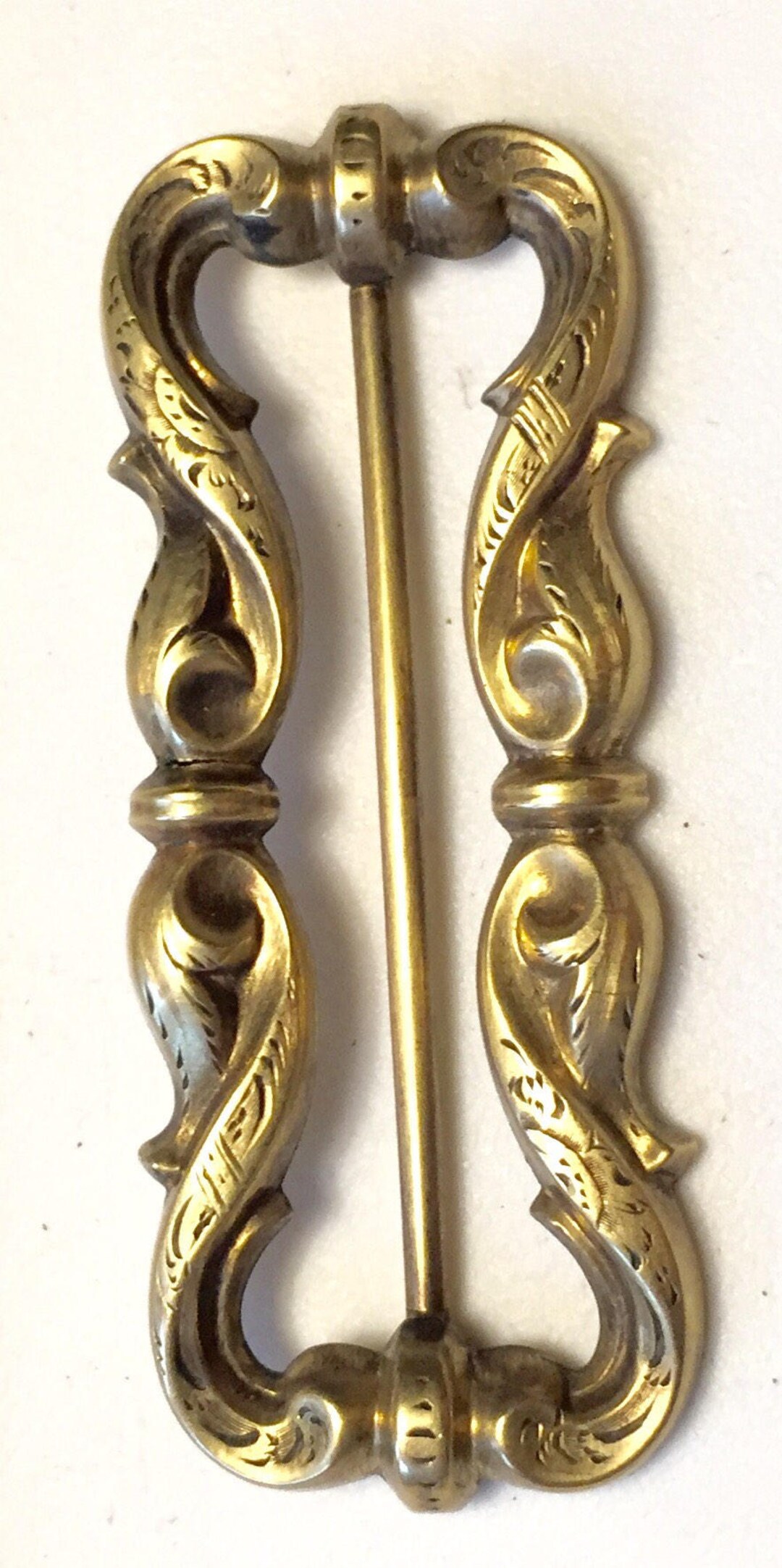 Antique Gold Slide Ornate Victorian Slide Buckle Antique Early to Mid ...