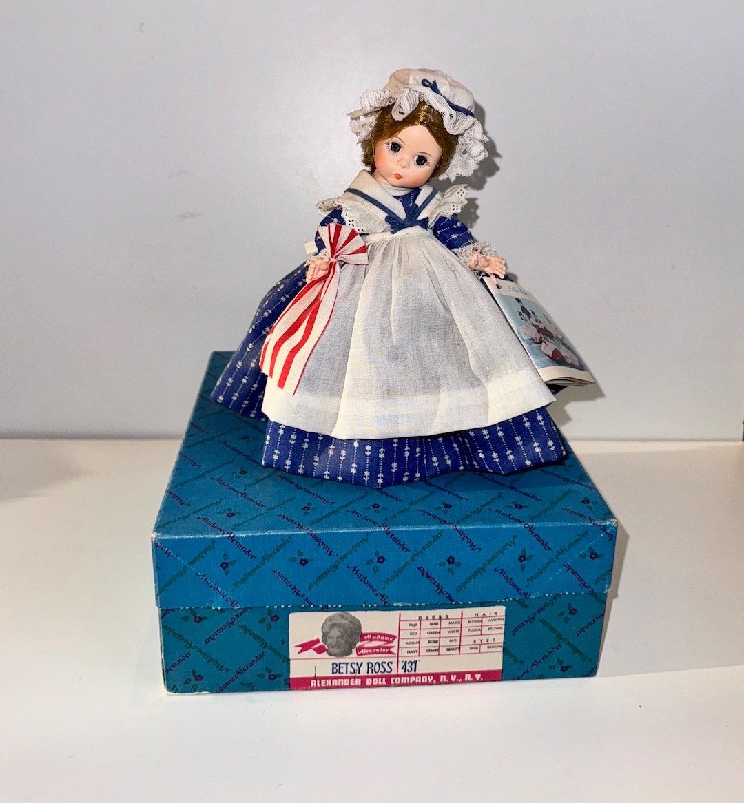Vintage 1980s Madame Alexander Betsy Ross Doll 431 All Original W Box ...