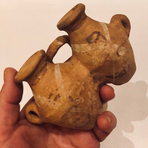 Miniature Red Clay Pots Sgraffito Vessel Nicaraguan Mayan Precolumbian ...