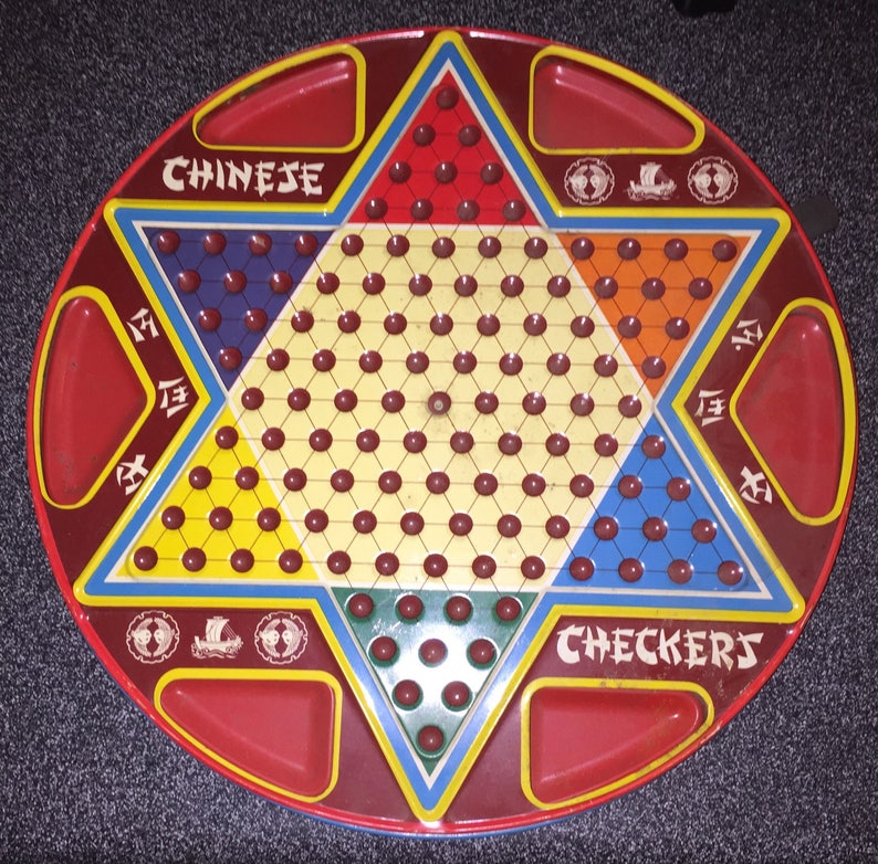 Chinese Checkers Board Vintage 1960s-70s Ohio Art No 538 2 in | Etsy