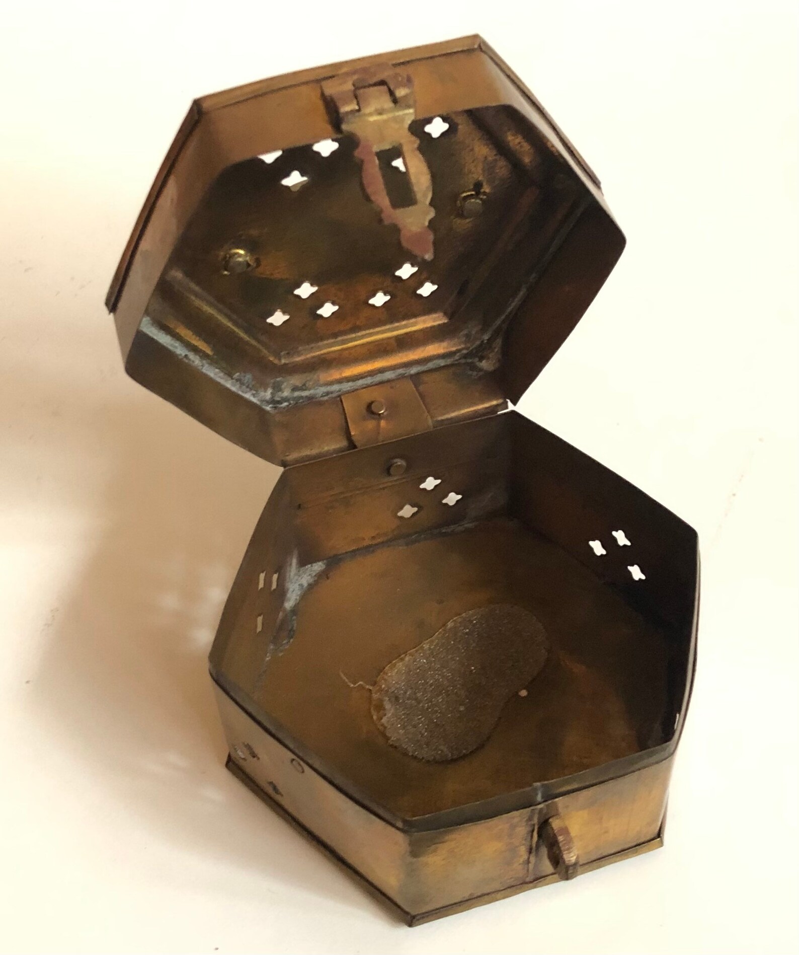 Vintage Brass Cricket Box Made in India Hinged Incense - Etsy