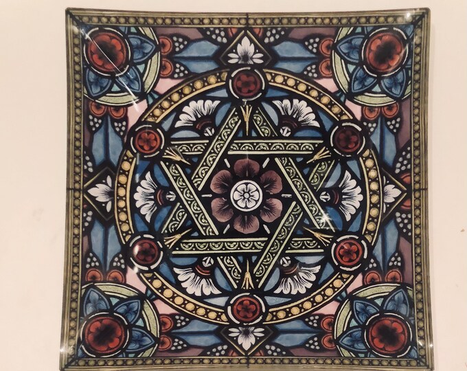 Cindy Avroch Studios Star of David Trinket Dish Judaic Wall Art Jewish ...