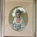 Original Vintage Pastel Painting of Wealthy Lady in Feather Plumed Hat ...