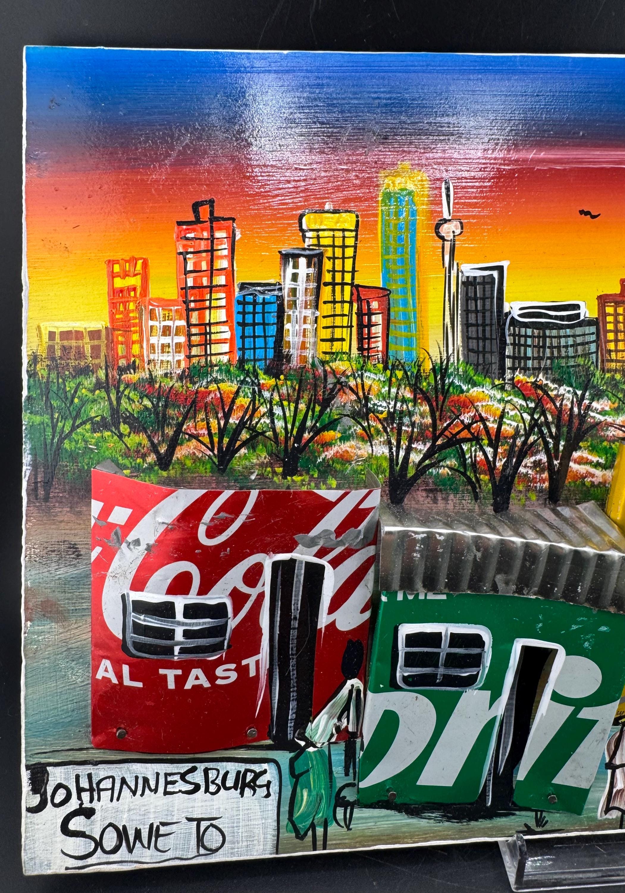 Vintage 3D South African Johannesburg Soweto Wall Decor Cityscape ...