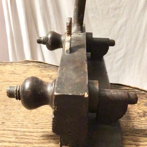 Antique Plough Plane Wooden Tool Farm Tool Large Antique Wooden Plane ...