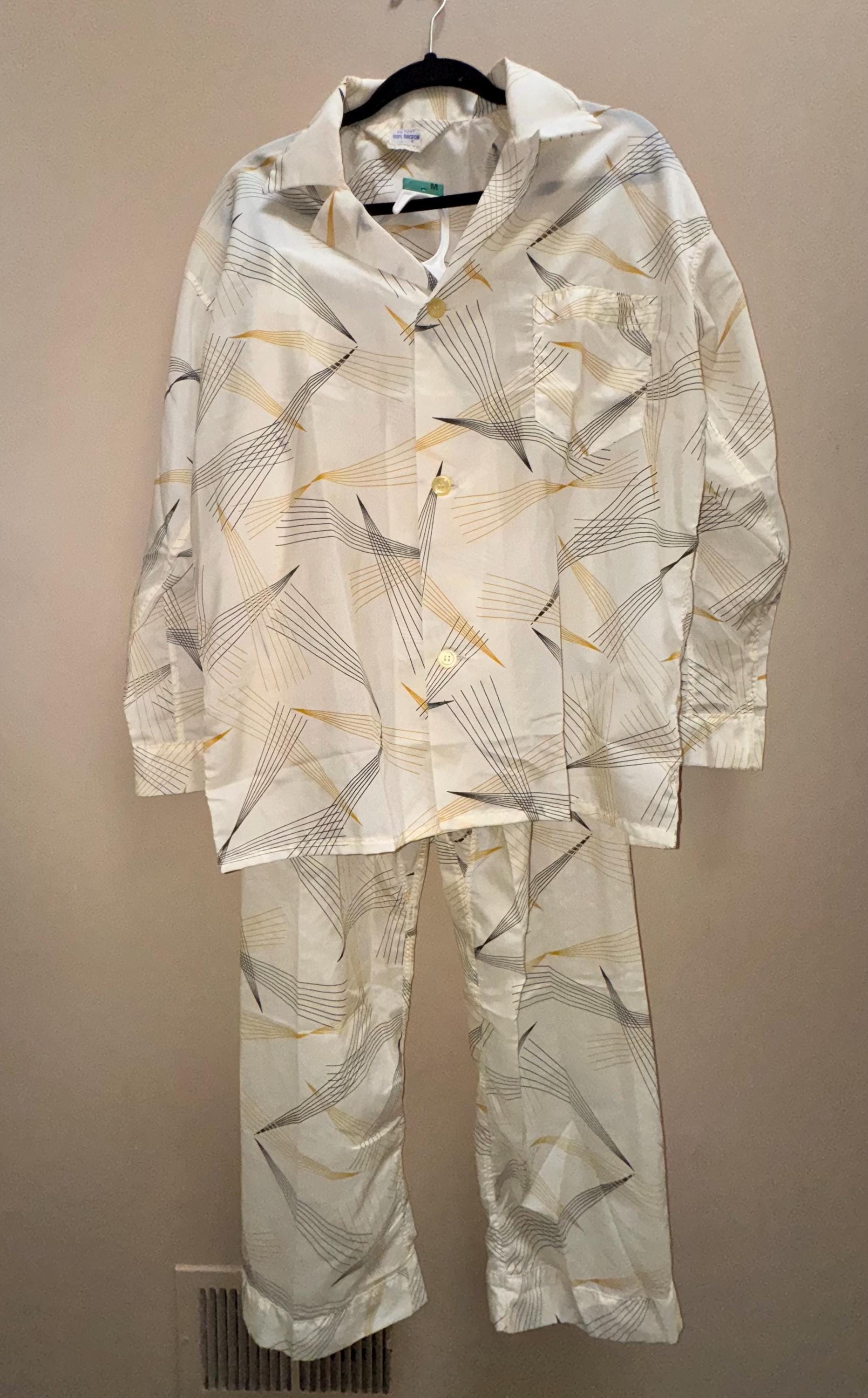 Vintage Mid Century Modern Pajama Set MCM Geometric Loungewear Unisex ...