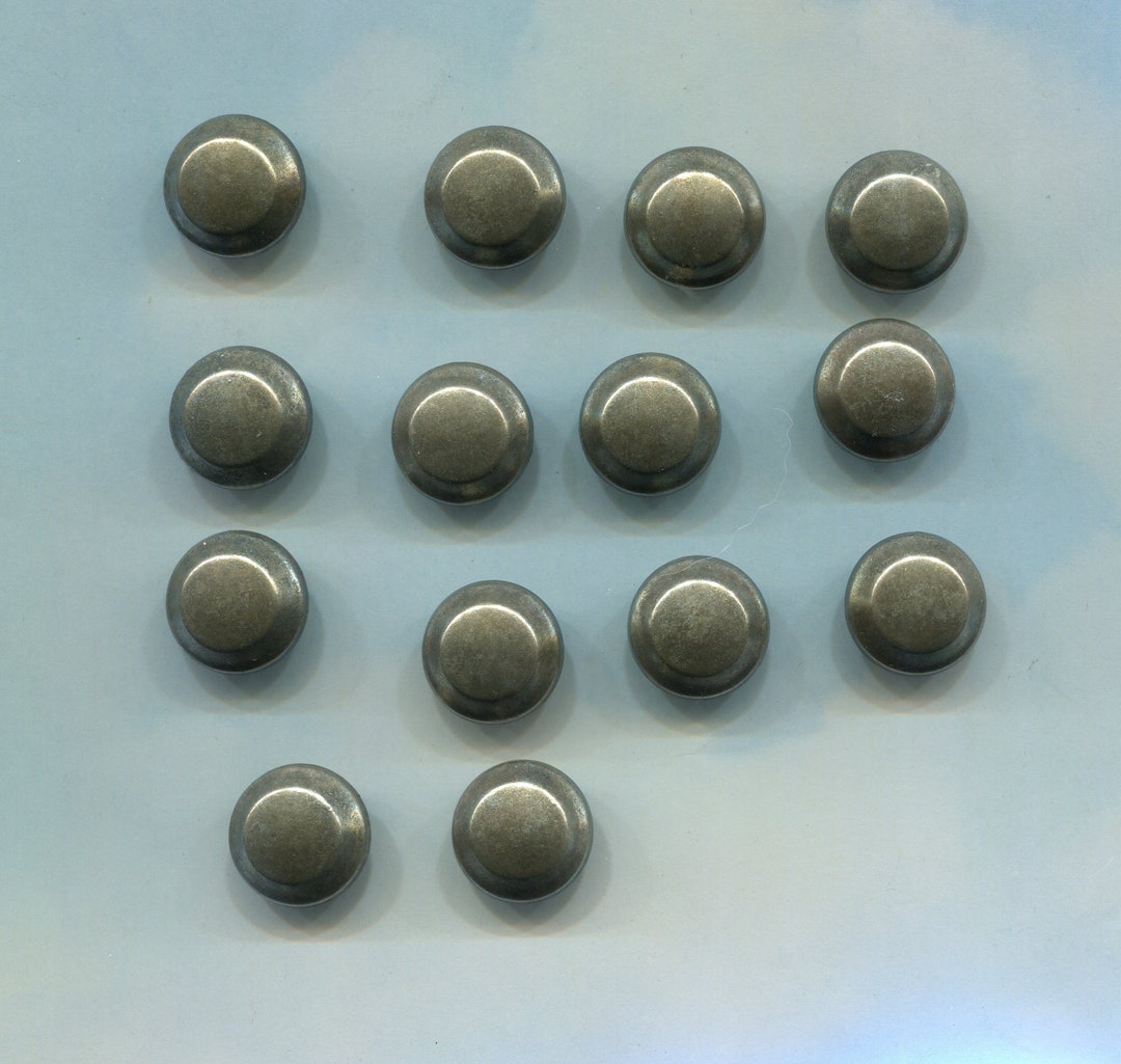 Set of 14 Old Bronze Color Metal Buttons 9/16 Inchitem - Etsy