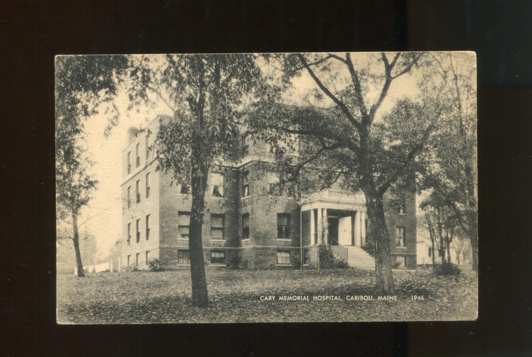 Vintage Postcard Cary Memorial Hospital-caribou,maine 1946 Item P3 - Etsy