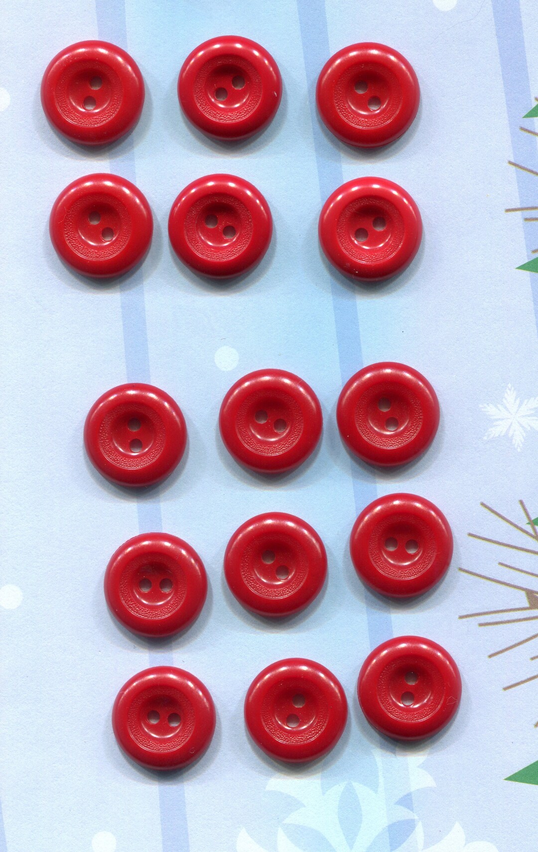 Two Sets of Vintage Red Plastic Buttons 3/4 Inch Item 832 - Etsy