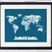 USA Word Map A Typographic Word Map of the United States, Print or ...