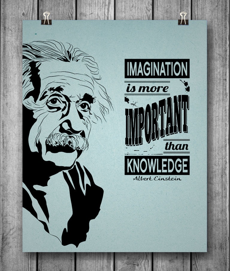 Einstein Imagination Poster