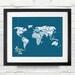 USA Word Map A Typographic Word Map of the United States, Print or ...